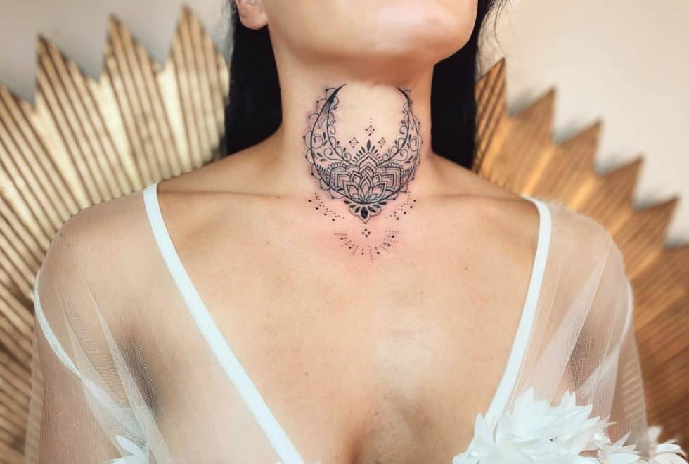 40 Awesome Neck Tattoo Ideas for Men & Women in 2024