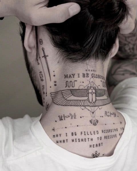 40 Awesome Neck Tattoo Ideas for Men & Women in 2024