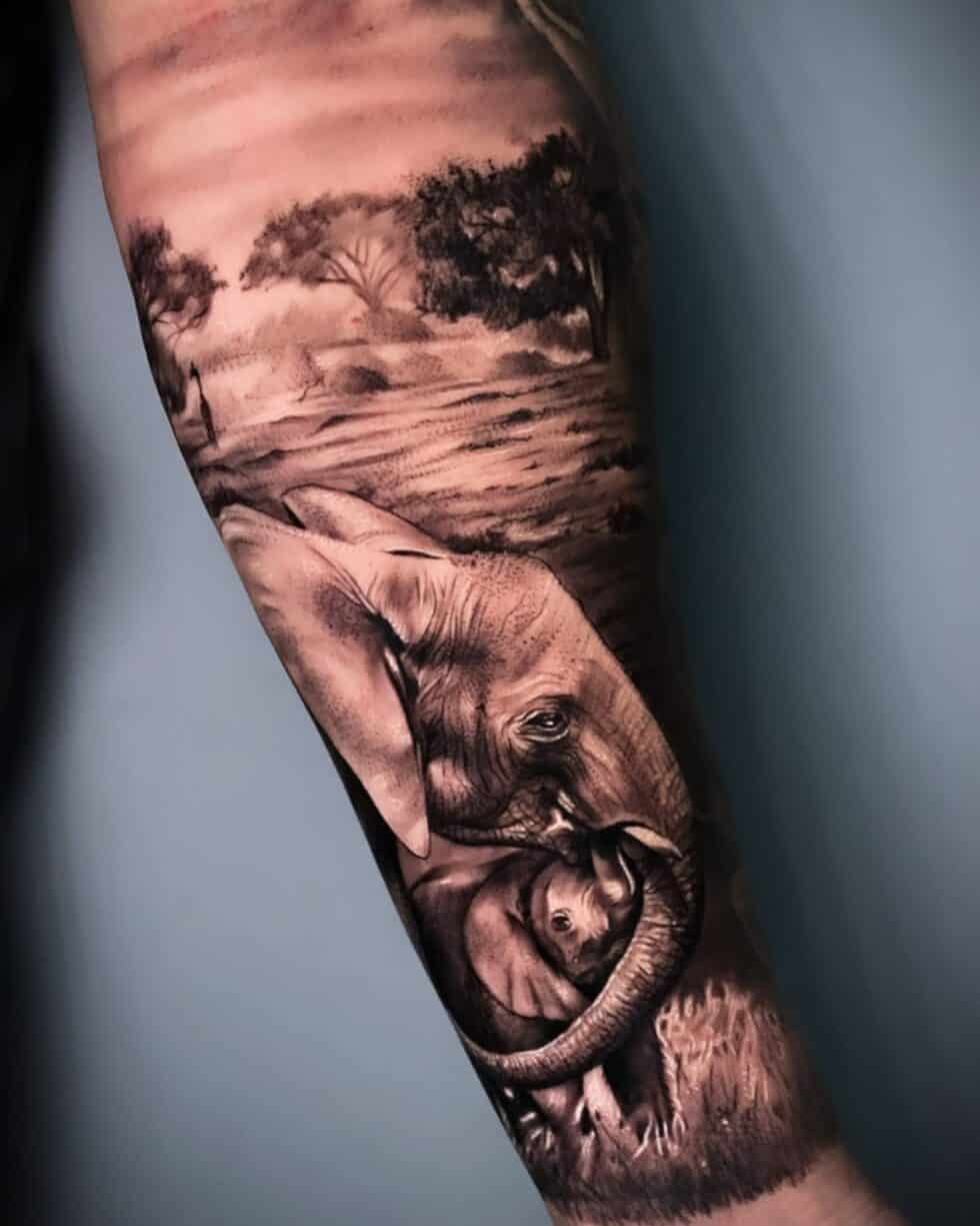 33 Elegant Elephant Tattoo Ideas for Men & Women in 2024