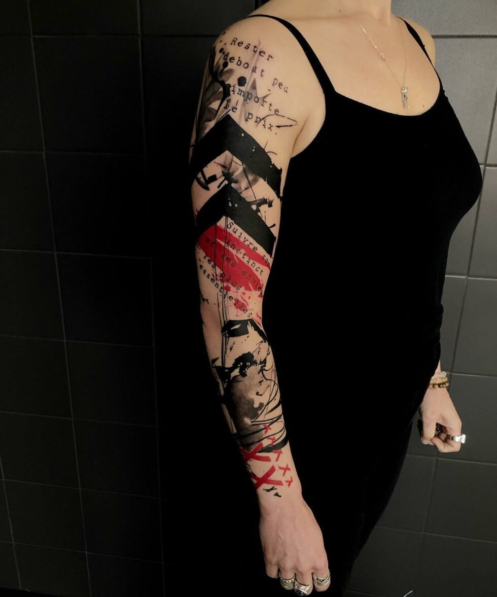 21 Killer Trash Polka Tattoo Ideas for Men & Women in 2023