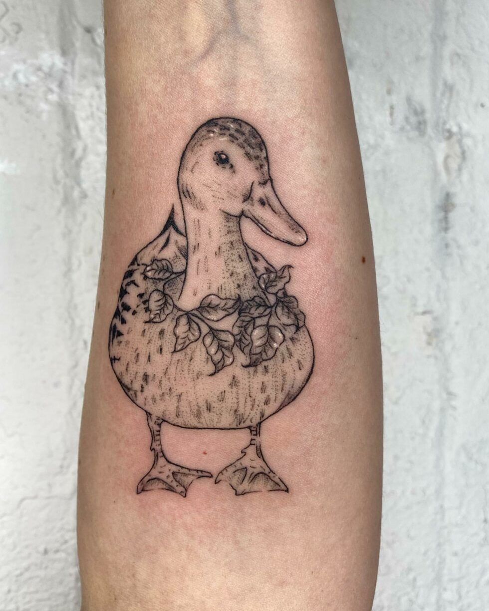 30 Delightful Duck Tattoo Ideas for Men & Women in 2024