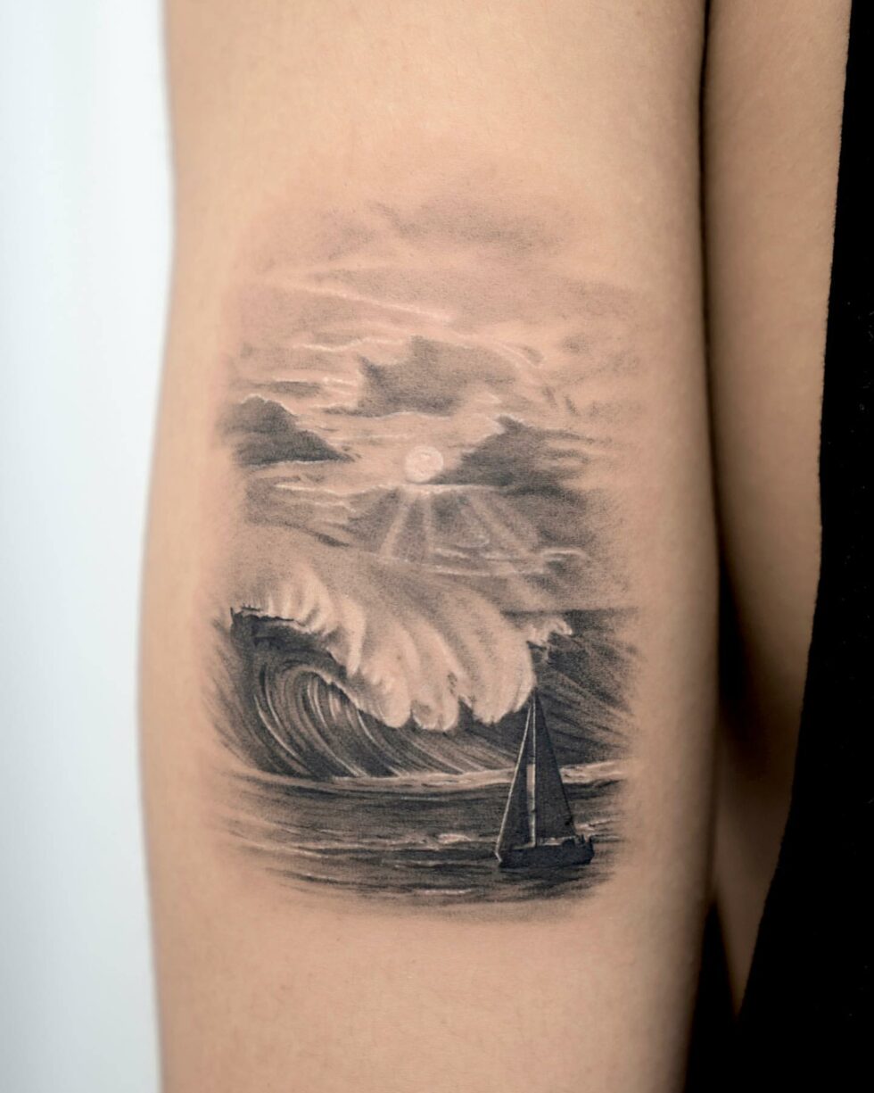 30+ Calming and Awesome Ocean Tattoo Ideas for Men & Women in 2024