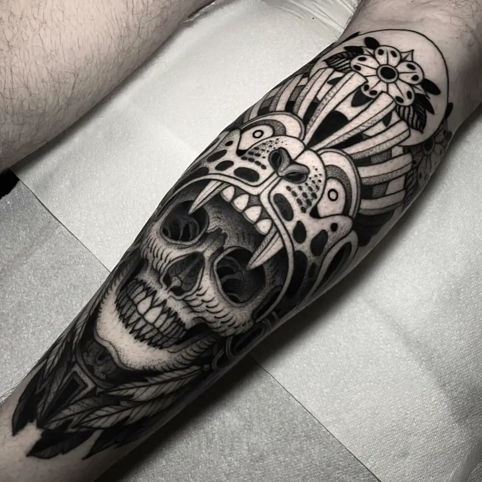 33 Striking Aztec Tattoo Ideas for Men & Women in 2024