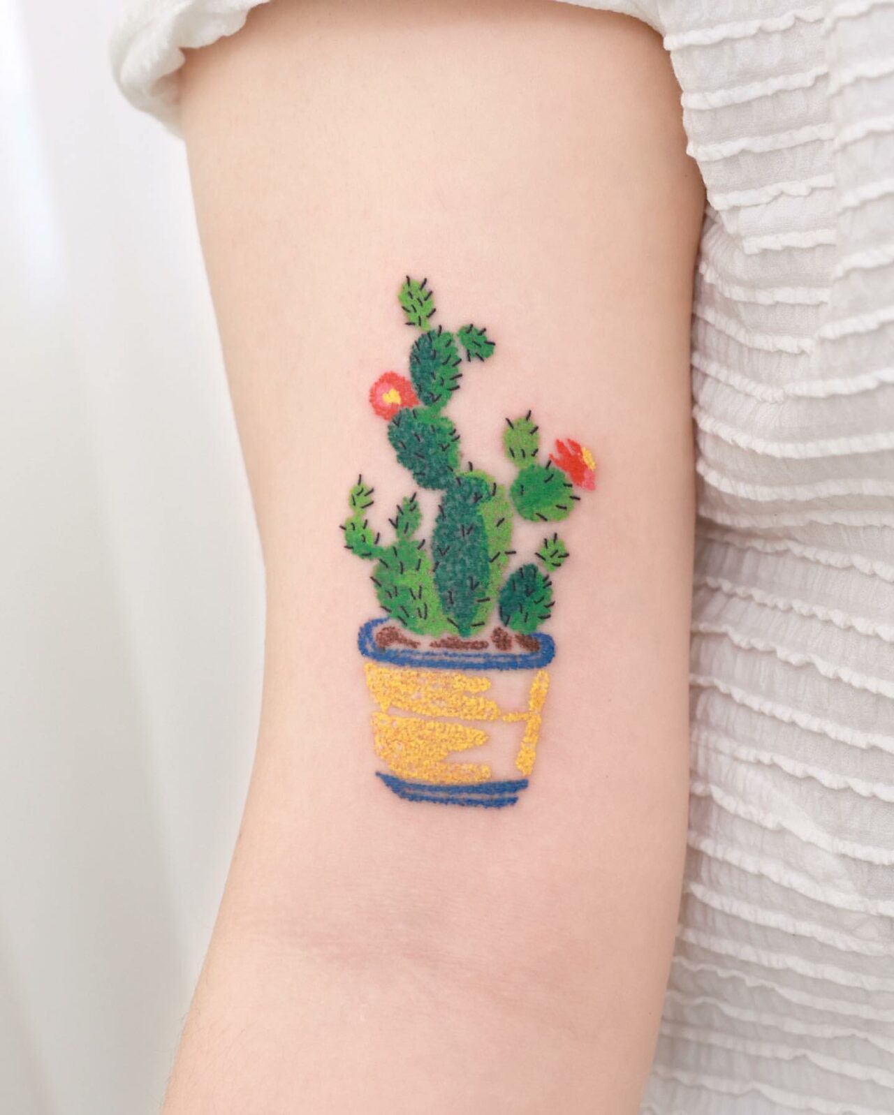 29 Cool Cactus Tattoo Ideas for Men & Women in 2023