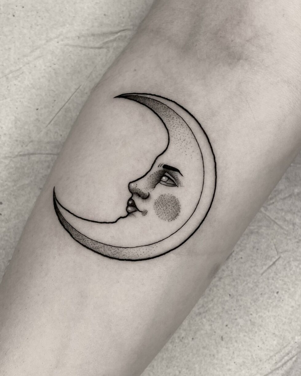 28 Inspiring Moon Tattoo Ideas for Men & Women in 2024